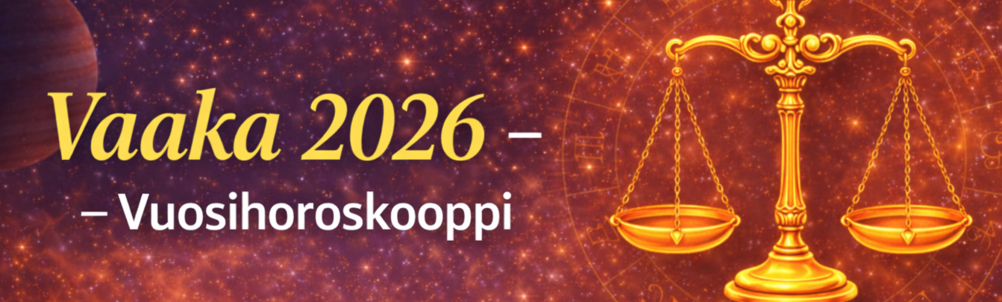 Vuosihoroskooppi - Vaaka 2026 – tasapaino ja suhteet